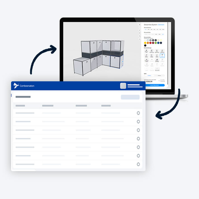 Create a configurator now with the platform | Combeenation